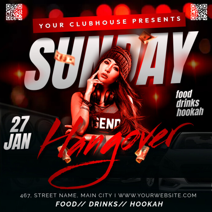 SUNDAY NIGHT PARTY Template | PosterMyWall