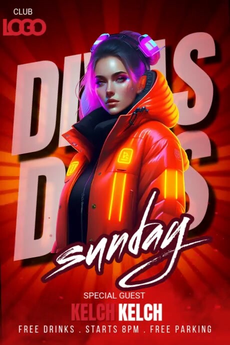Sunday Night Party Template | PosterMyWall