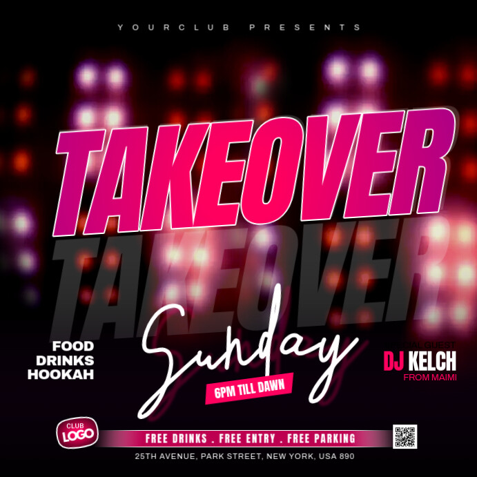 Sunday Night Party Template | PosterMyWall