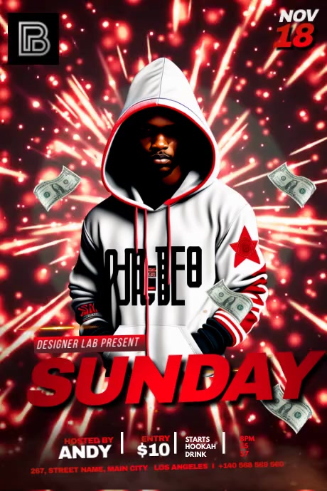 Sunday Night Party Template | PosterMyWall