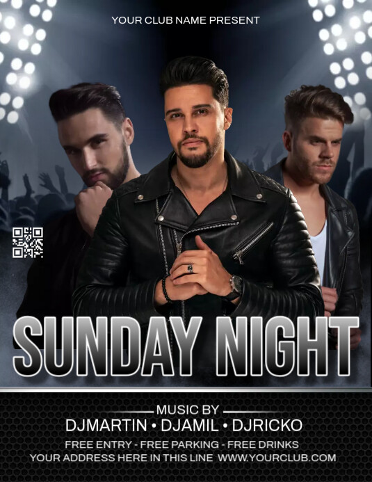 Sunday Night Party Template | PosterMyWall