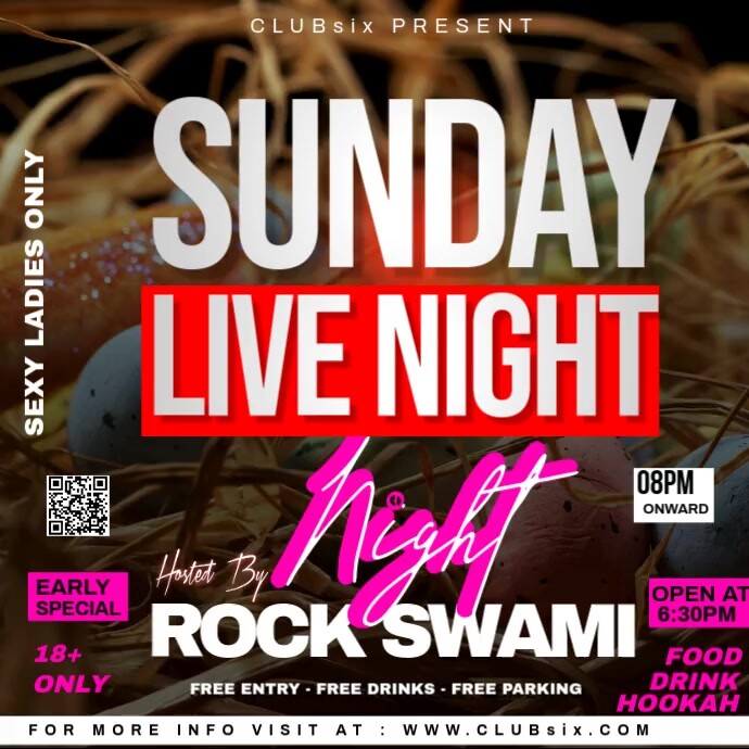 Copy of sunday night party | PosterMyWall