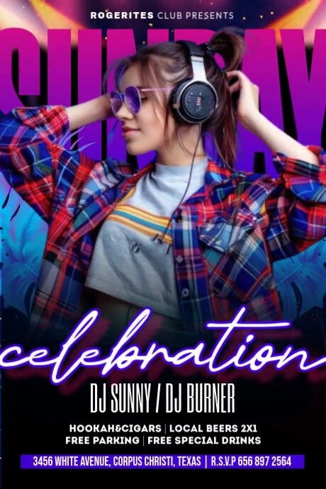 Sunday Night Party Template | PosterMyWall
