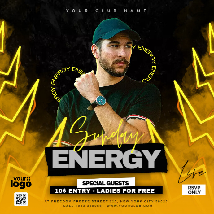 Sunday Night Party Template | PosterMyWall