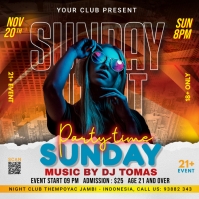Sunday Night Party Flyer Template | PosterMyWall