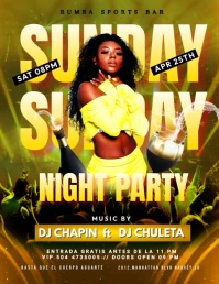SUNDAY Night club Flyer Template | PosterMyWall