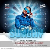 Sunday night club flyer Template | PosterMyWall