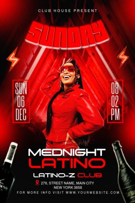Sunday Night Party Flyer Template | PosterMyWall