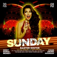 Sunday party Template | PosterMyWall