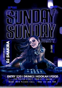 Sunday Hangover Party Ad Template | PosterMyWall