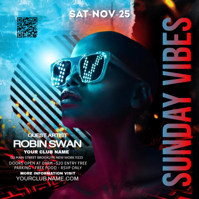 Sunday Night Party flyer Template | PosterMyWall