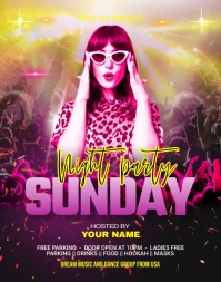 sunday party flyer Template | PosterMyWall