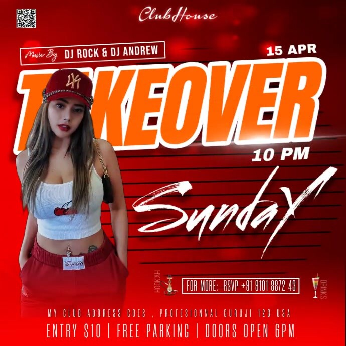 sunday night takeover/club party Template | PosterMyWall