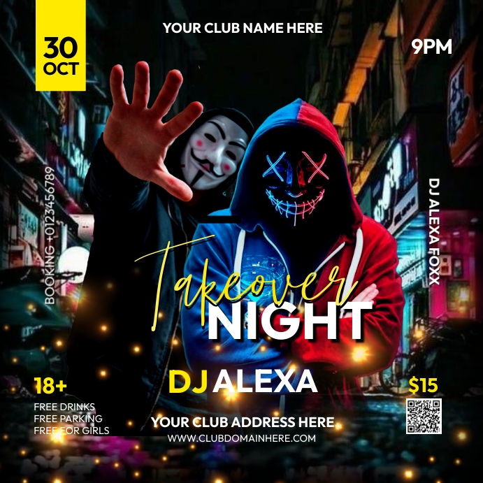 Sunday Night Takeover Template | PosterMyWall