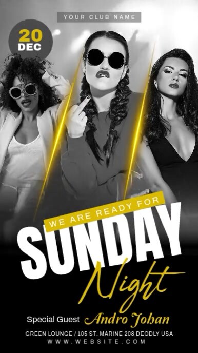 Sunday Night Template | PosterMyWall