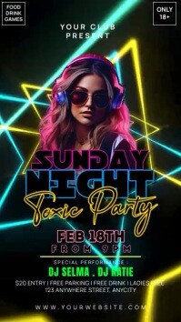 Sunday Party Time Template | PosterMyWall