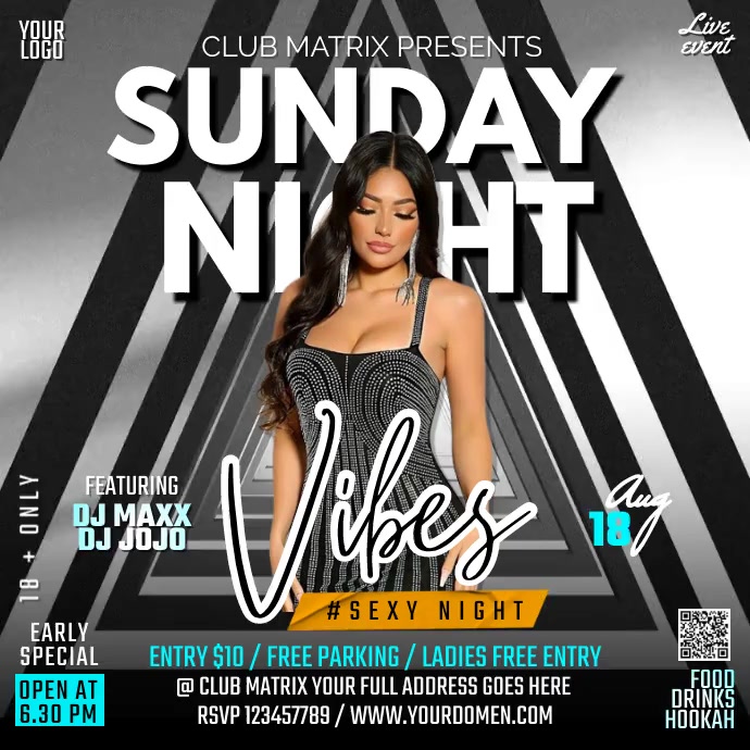 Copy of Sunday night vibes | PosterMyWall