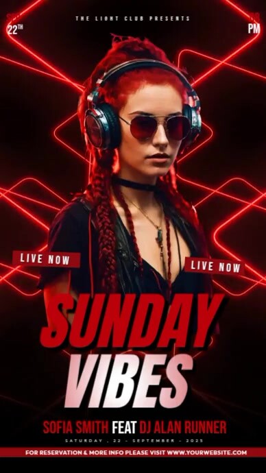 Sunday Night Vibes Template | PosterMyWall