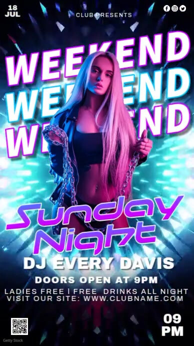 Sunday Night Video Ads Template | PosterMyWall