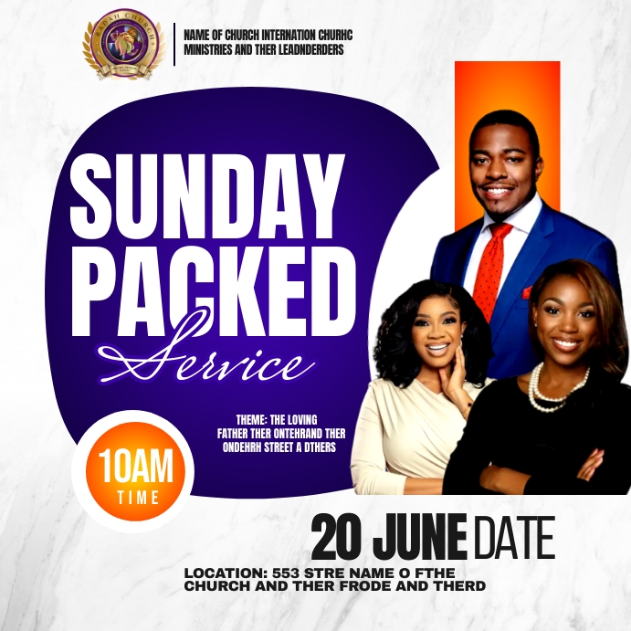 Copy of sunday packed | PosterMyWall