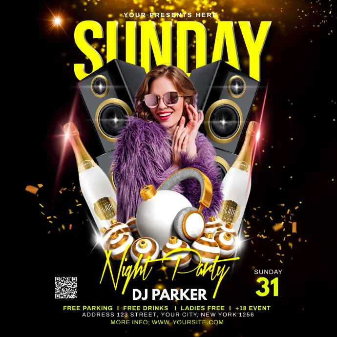 Copy of SUNDAY PARTY (1) | PosterMyWall