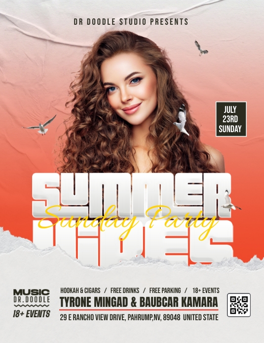 Sunday Party Ads Template | PosterMyWall