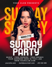 Sunday Party Ads Template | PosterMyWall