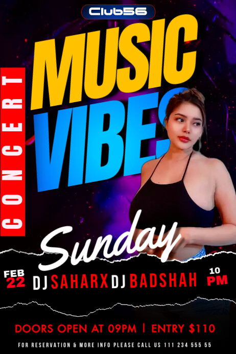 sunday party club dj bar night Template | PosterMyWall