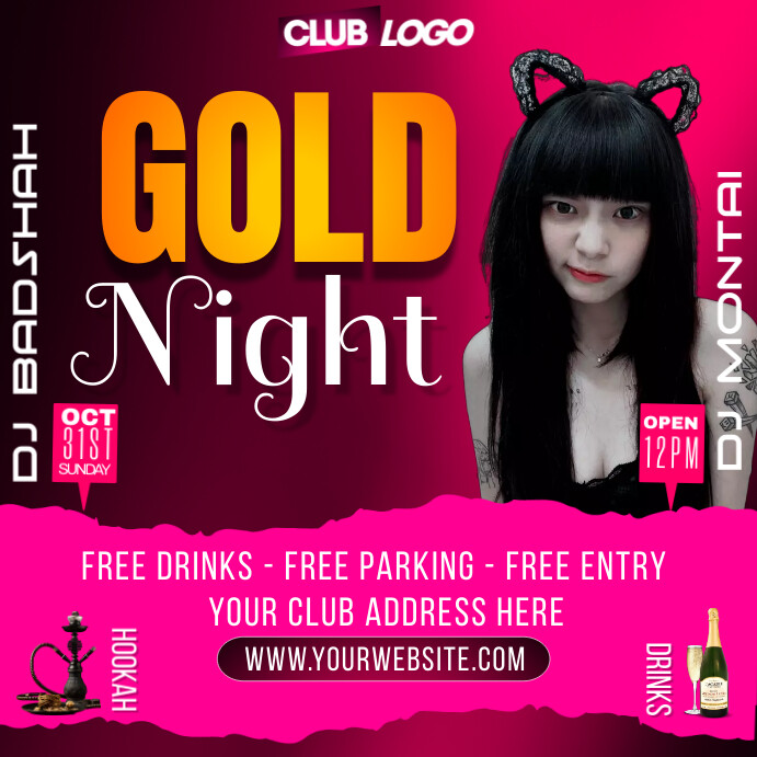sunday party club dj bar night Template | PosterMyWall