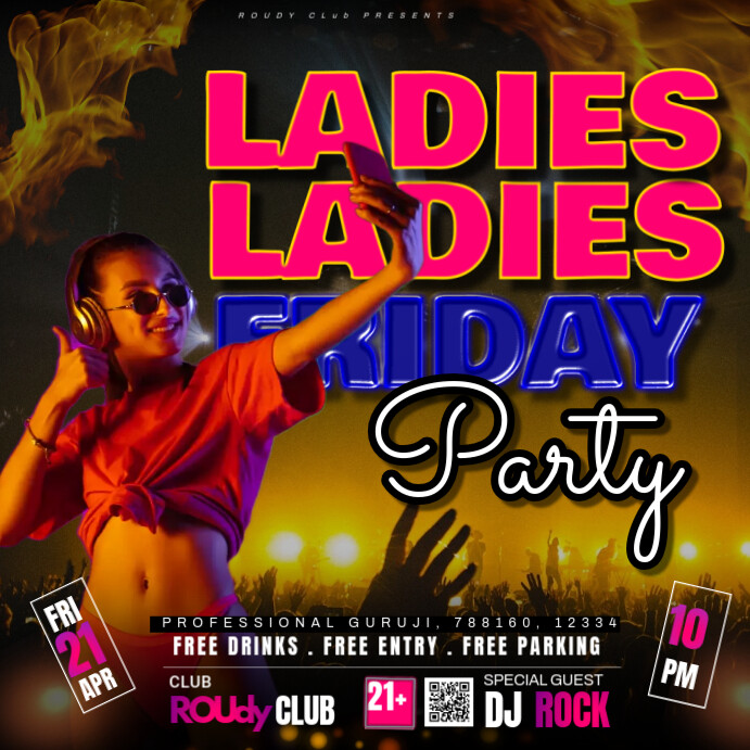 sunday party club dj bar night Template | PosterMyWall