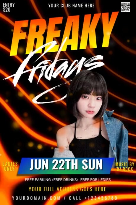 sunday party club dj bar night Template | PosterMyWall