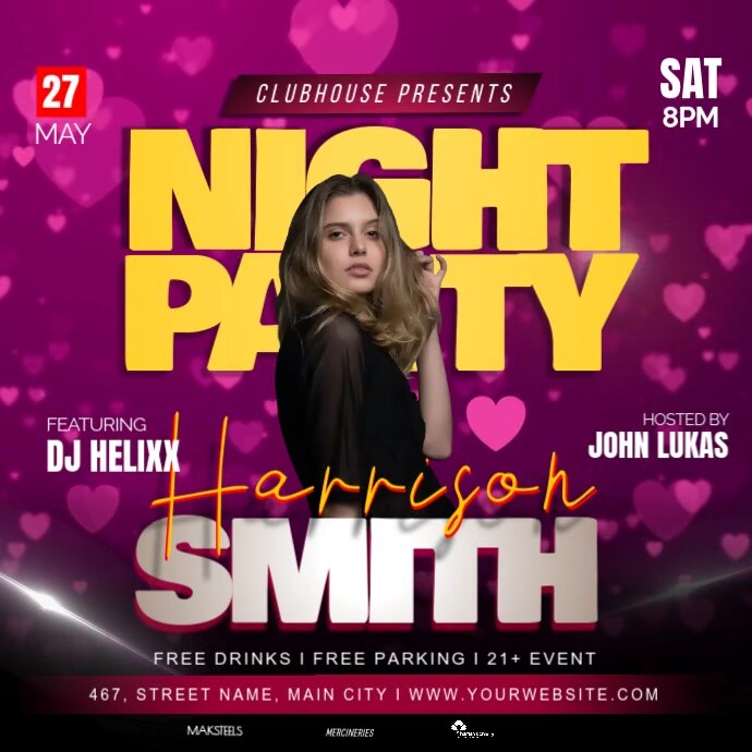 sunday party club dj bar night Template | PosterMyWall