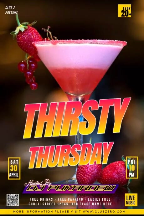 sunday party club dj bar night Template | PosterMyWall