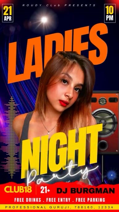 sunday party club dj bar night Template | PosterMyWall