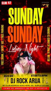 sunday party club dj bar night Template | PosterMyWall