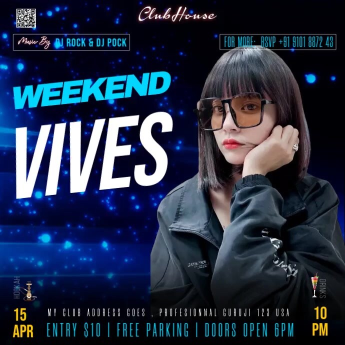 sunday party club dj bar night Template | PosterMyWall