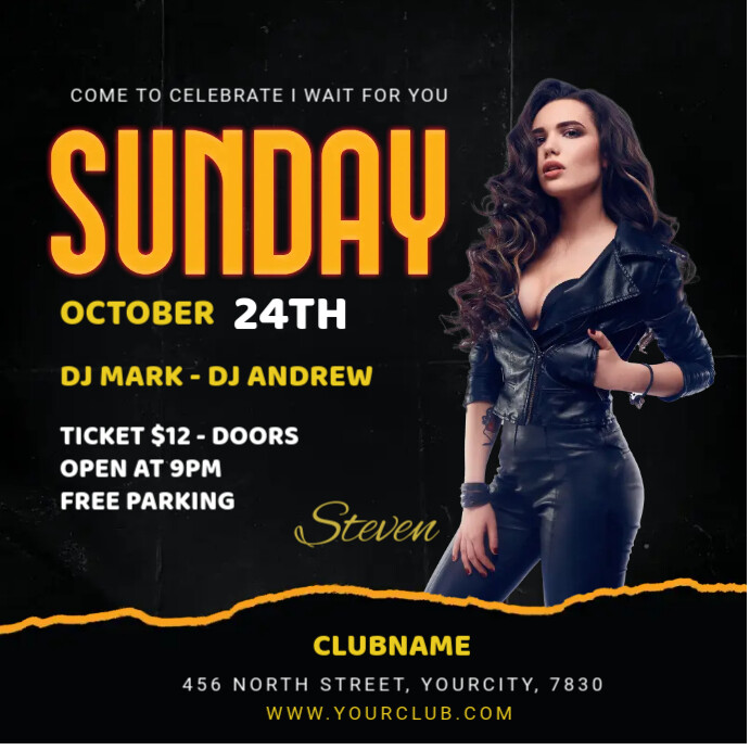 Sunday Party Template | PosterMyWall