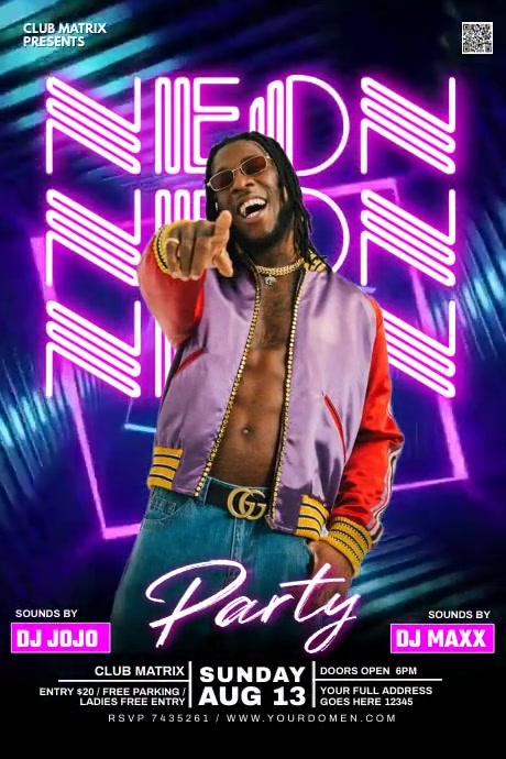 Sunday party Template | PosterMyWall