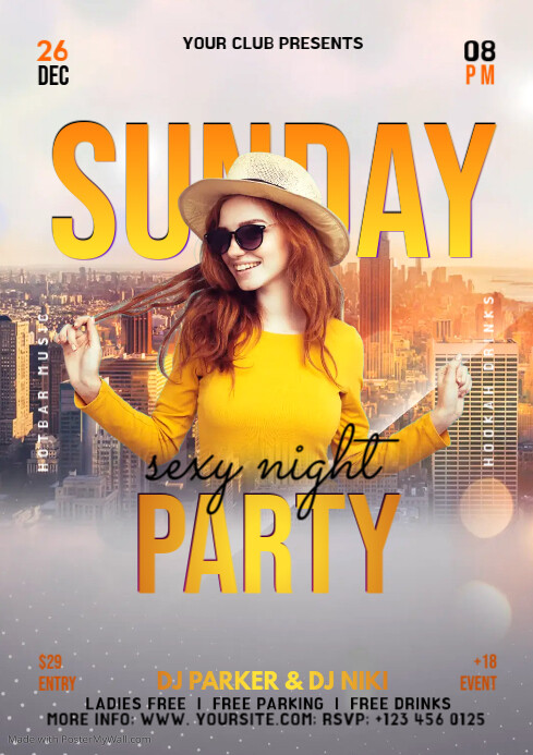 Copy of SUNDAY PARTY | PosterMyWall