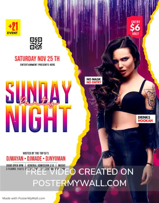 Copy Of SUNDAY PARTY PosterMyWall copy-of-sunday-party-postermywall