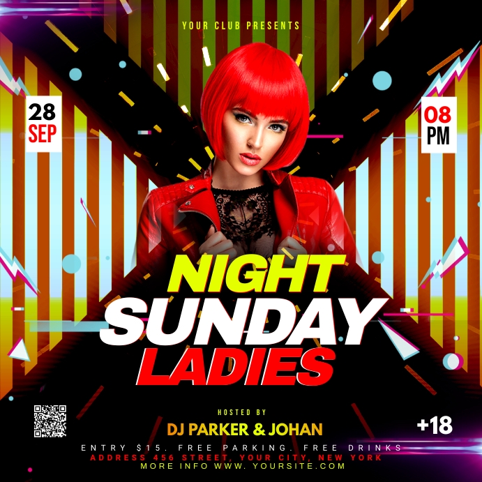 SUNDAY PARTY Template | PosterMyWall