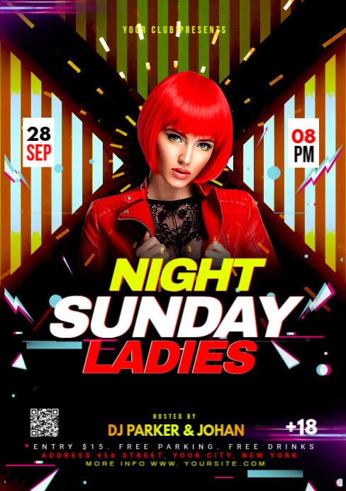 SUNDAY PARTY Template | PosterMyWall