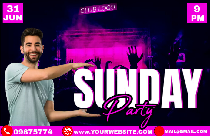 Copy of SUNDAY PARTY | PosterMyWall