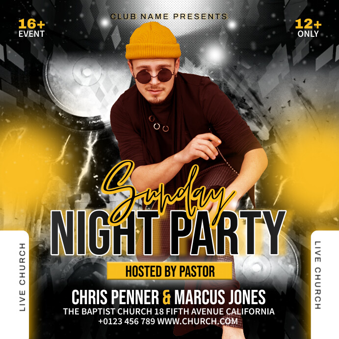 Sunday Party Template | PosterMyWall