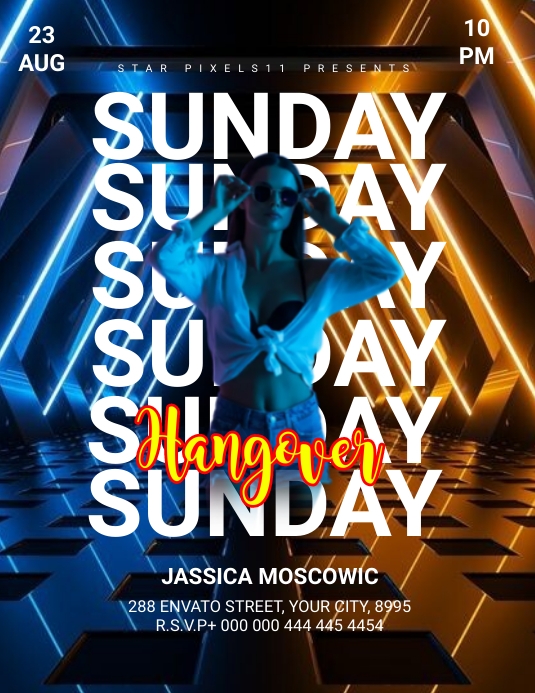 Sunday party Template | PosterMyWall