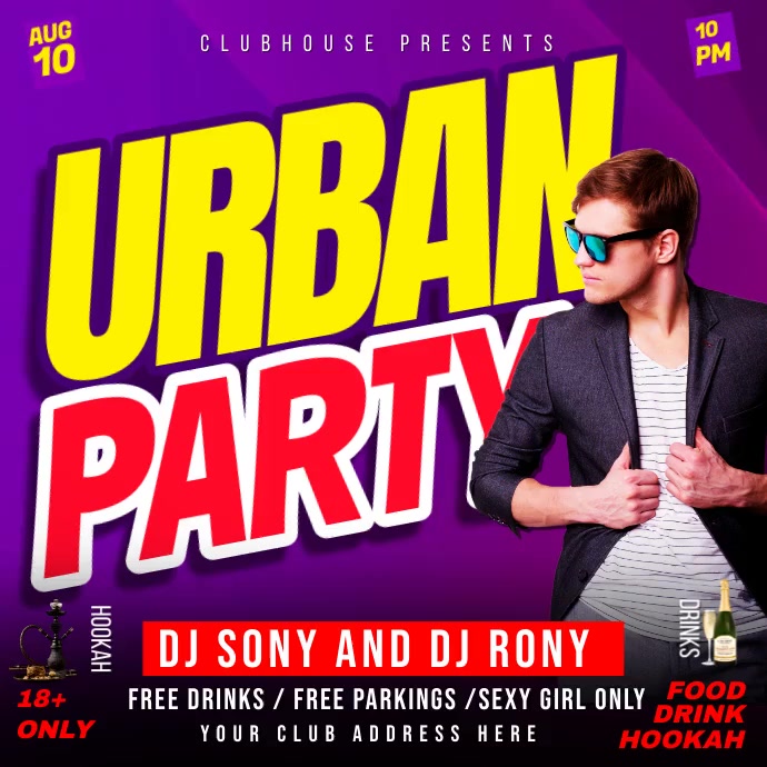 Plantilla de sunday party | PosterMyWall