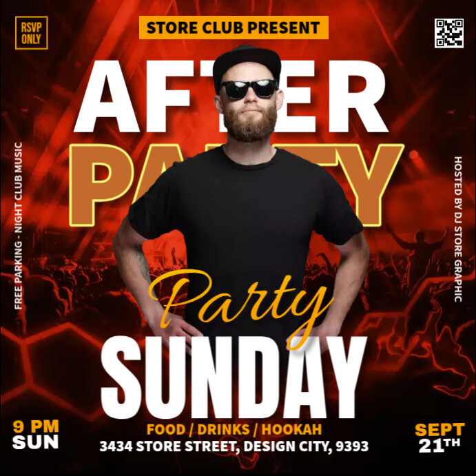 Plantilla de Sunday Party | PosterMyWall