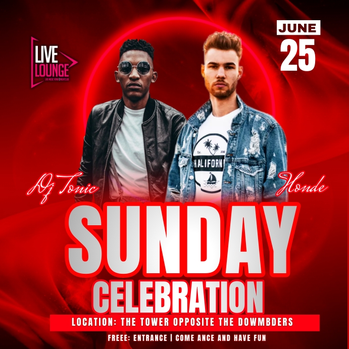 sunday party Template | PosterMyWall