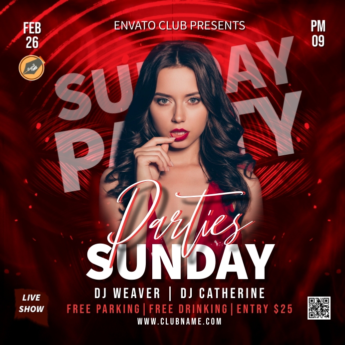 Sunday Party Flyer Template | PosterMyWall