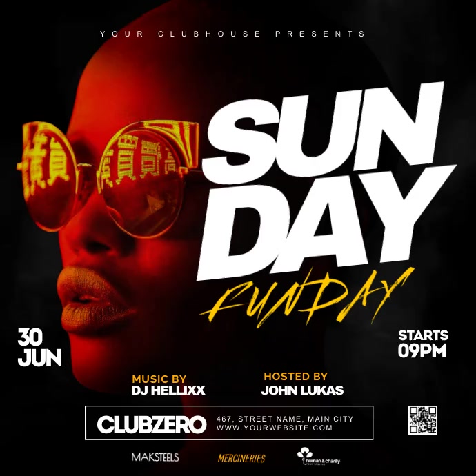 Sunday Party flyer Template | PosterMyWall